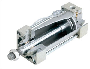 Air cylinder spindle cut-off wheel